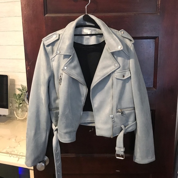Jackets & Coats | New Blue Suede Jacket | Poshmark